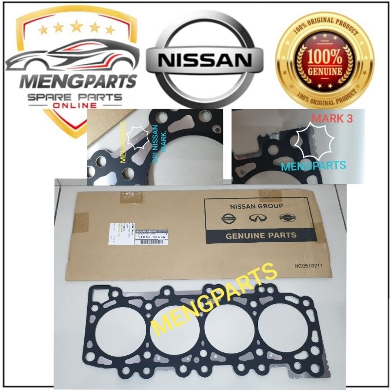 ORIGINAL NISSAN FRONTIER D22 NAVARA D40T D23T NP300 ENGINE HEAD GASKET ...