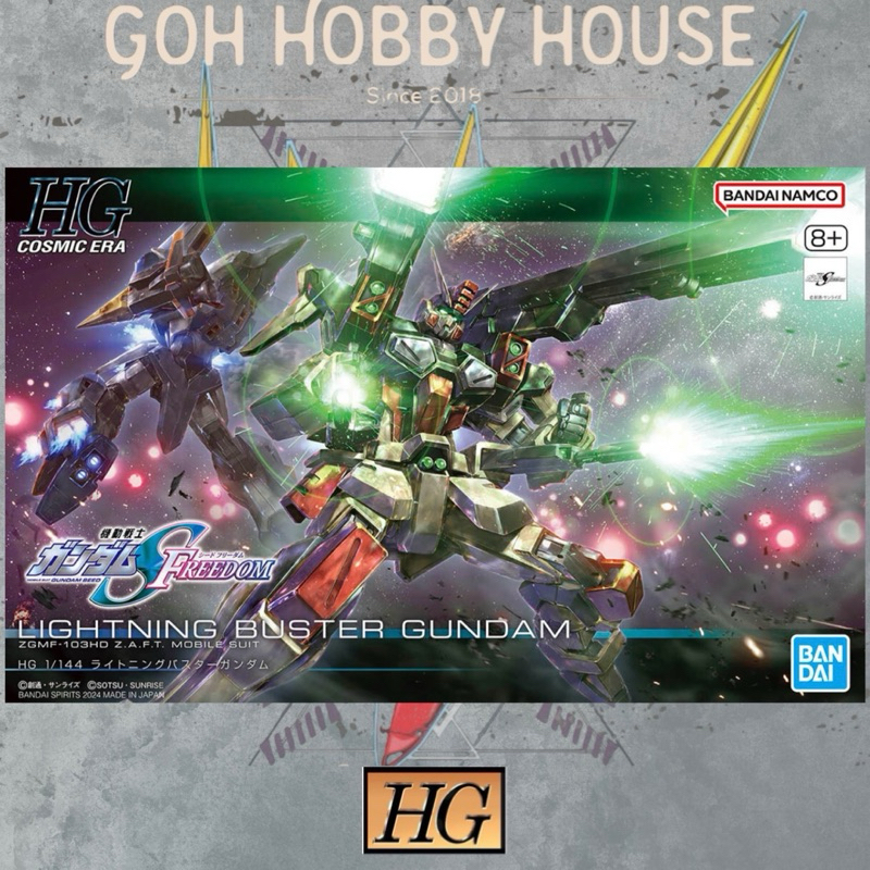 BANDAI HG 1:144 LIGHTNING BUSTER GUNDAM [253] | Shopee Malaysia