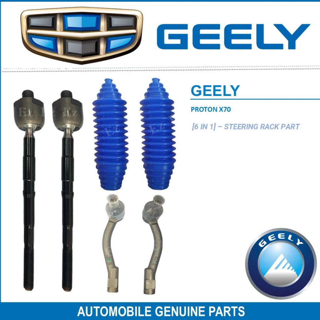 [6 IN 1] - GEELY STEERING RACK END WITH TIE ROD END AND STEERING BOOT ...
