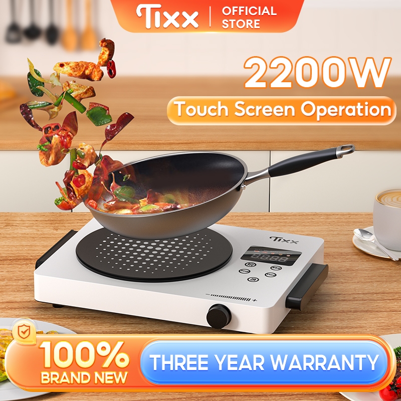 TIXX Electric Ceramic 3500W Countertop Cooktop Touch Screen ...