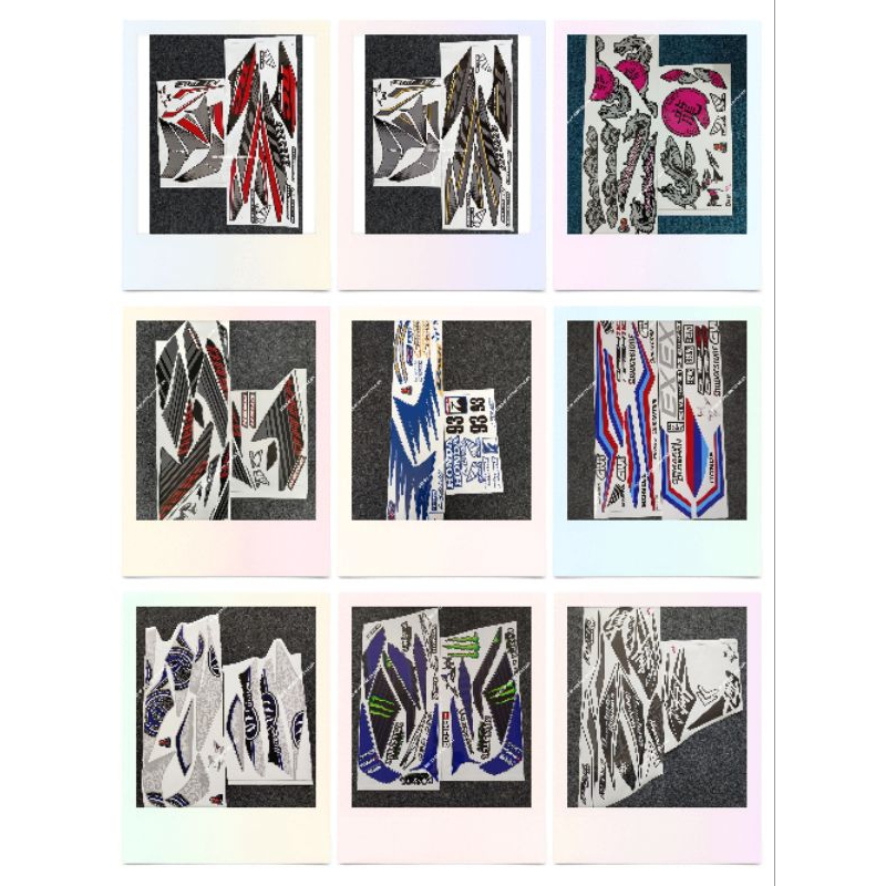 STRIPE DASH V1 RC STICKER DASH V1 DRAGON , BATIK EDITION | Shopee Malaysia