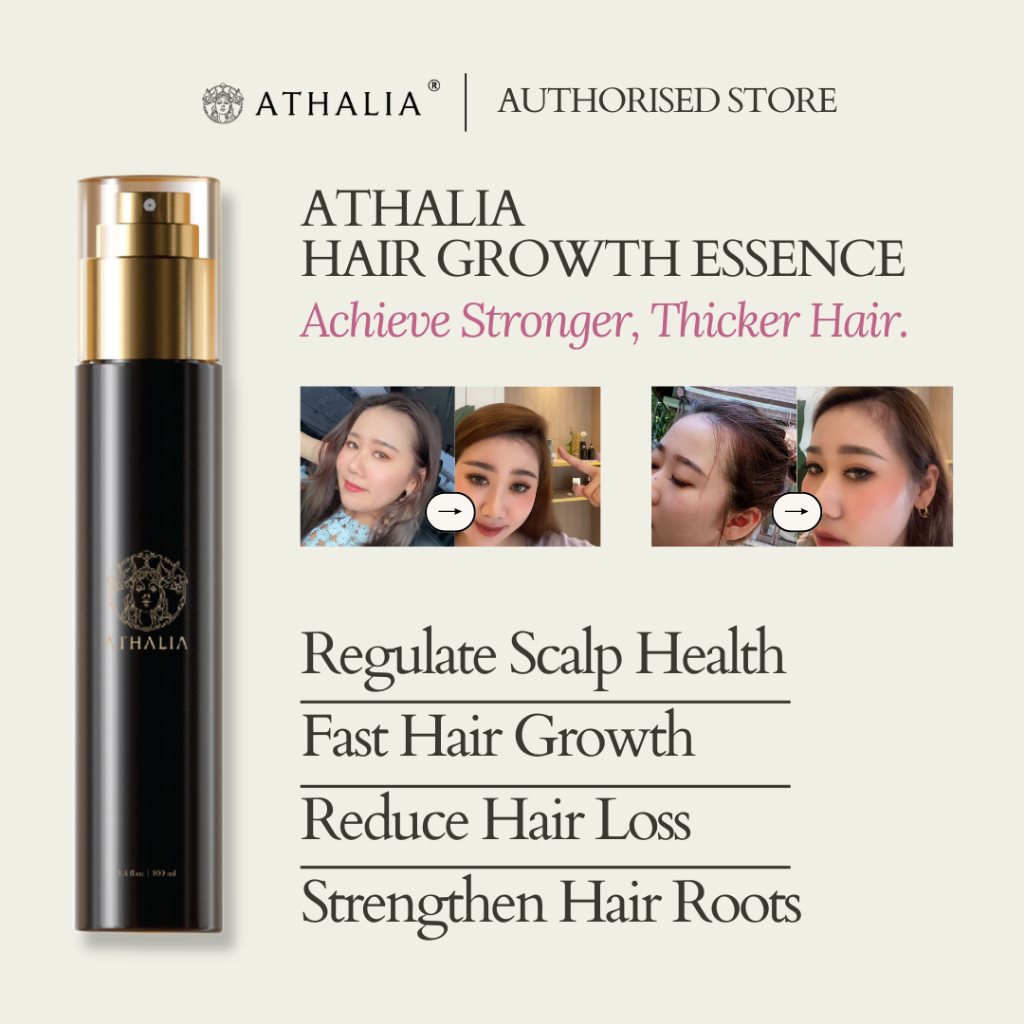 ATHALIA Hair Growth Essence 100ml ⚡ Fast Hair Growth, Reduce Hair Loss ...