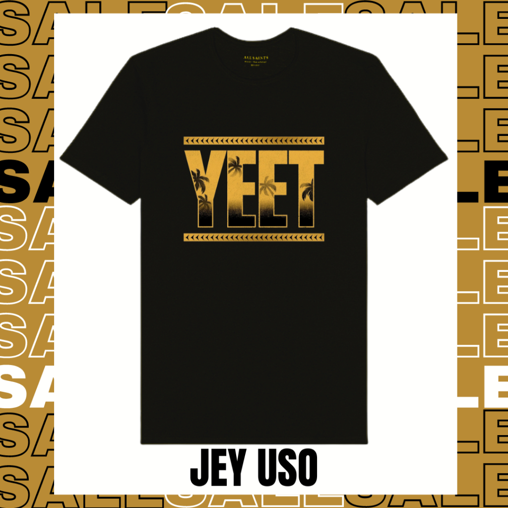 JEY USO YEET CHAMPION GOLD SHIRT BAJU WWE | Shopee Malaysia