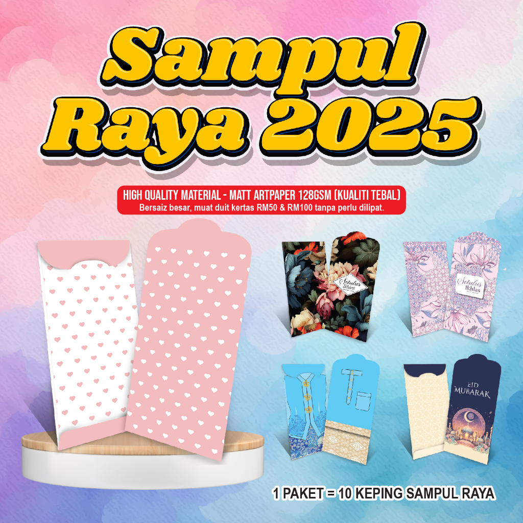 10 PCS Sampul Duit Raya Money Packet Small Envelope Angpau | Sampul ...