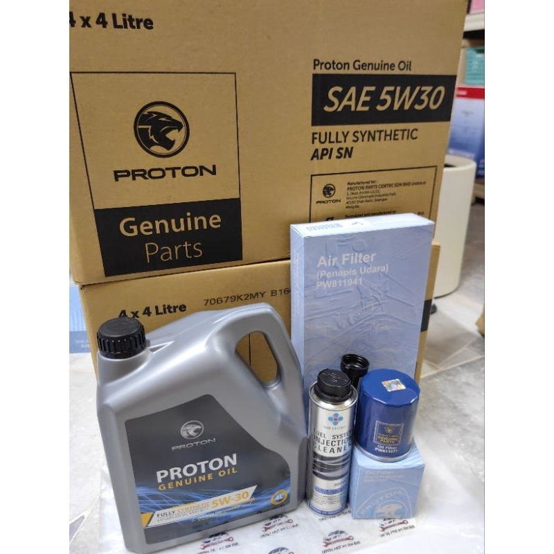 NEW STOCK 2024 Genuine Proton Engine Oil SAE 5W30 Fully Synthetic (4L ...