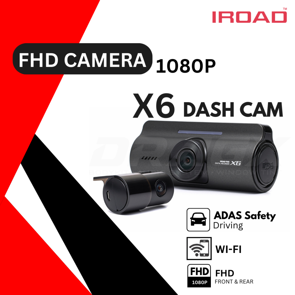 🔥READY STOCK 🔥IROAD X6 Dual-FHD Dash Cam FHD 2-channel Sony Starvis ...