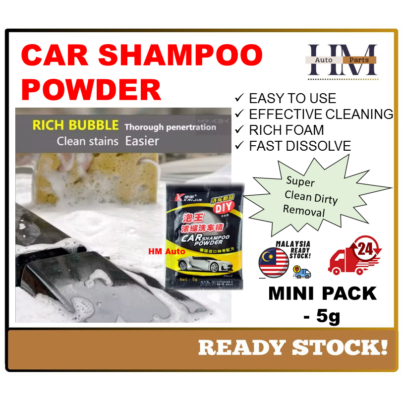 Ready Stock Car Wash Shampoo Powder Bubble King Concentrated Car Wash ...