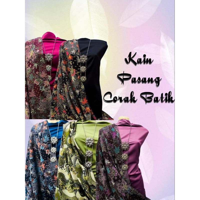 Kain Pasang Bidang 45 " Corak Batik | Kain Pasang Batik Dan Kain Kosong | Kain Pasang 4 Meter ...