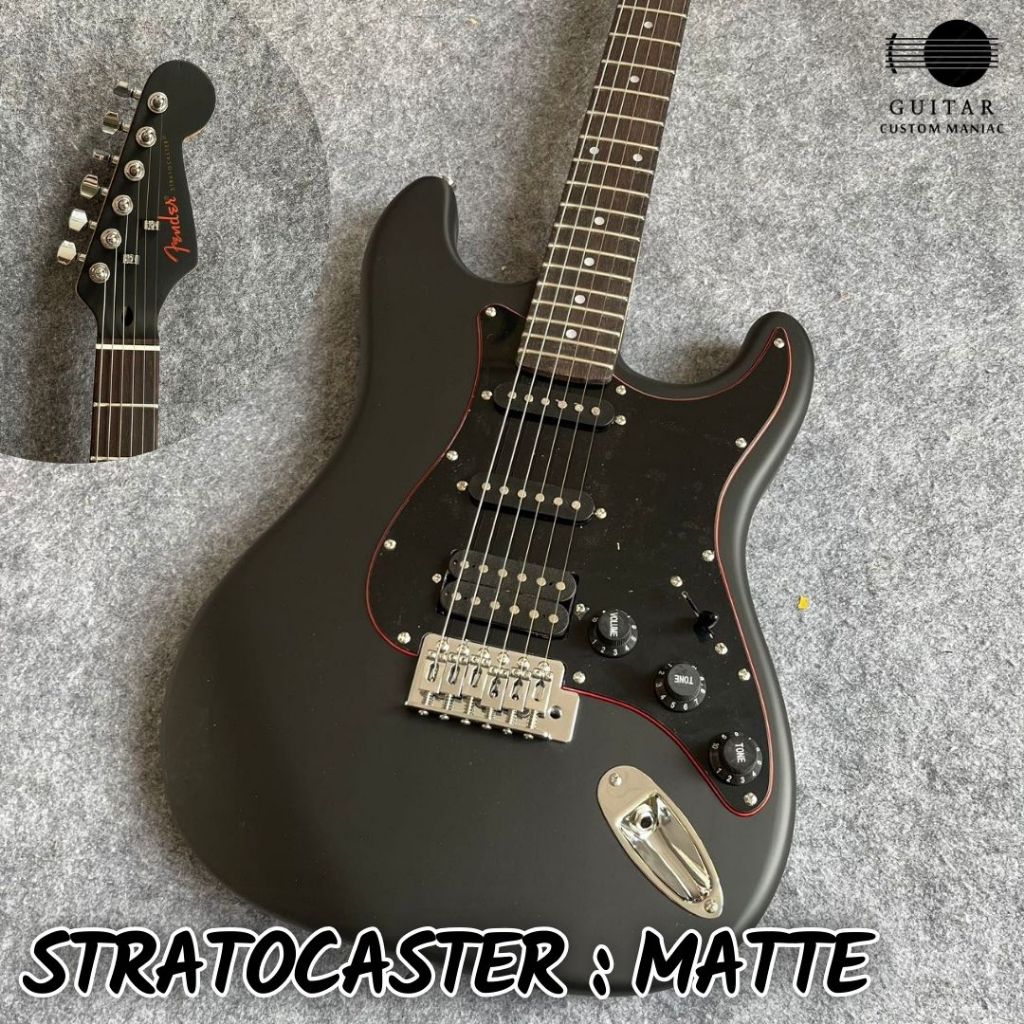 GCM Custom Made Matte Stratocaster Electric Guitar Custom Maniac ...