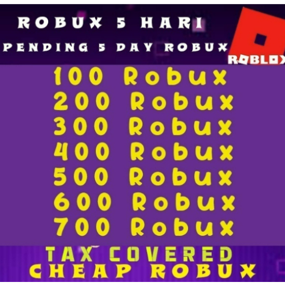 Roblox Gift Card Instant Robux Robox pc game | Shopee Malaysia