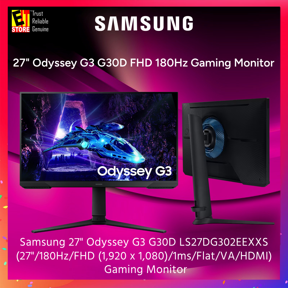 Samsung 27" Odyssey G3 G30D LS27DG302EEXXS (27"/180Hz/FHD (1,920 x ...