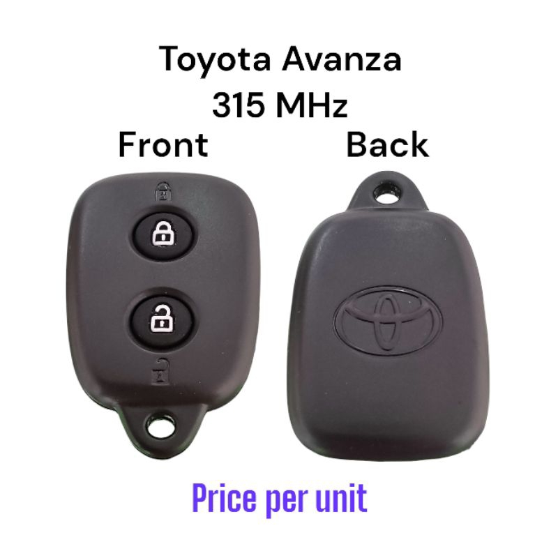 Toyota Avanza 315 Mhz Remote (with battery) price per unit | Shopee ...