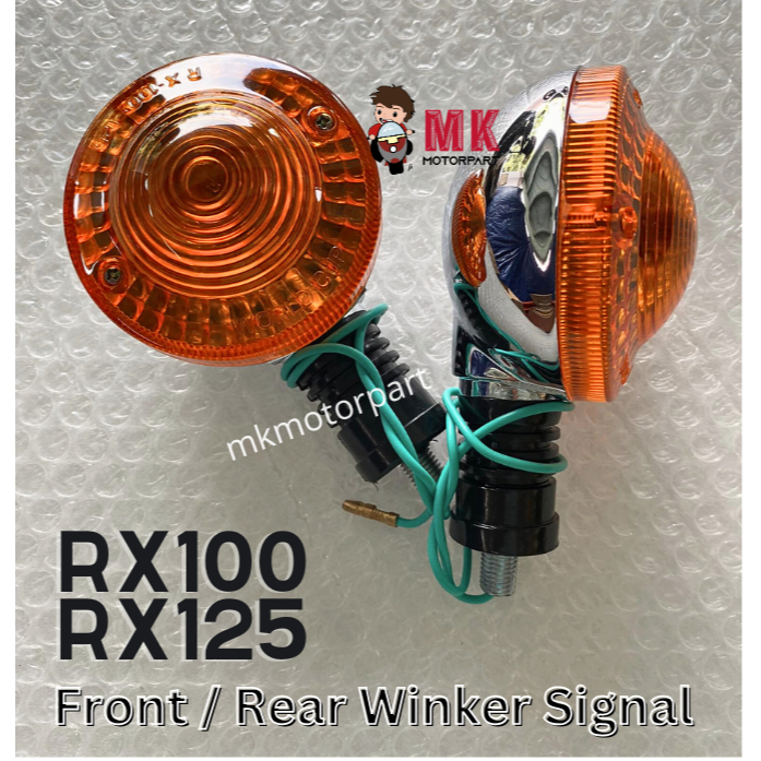 (1PC) Yamaha RX100 / RX125 FRONT / REAR SIGNAL Lamp / Lampu Winker ...