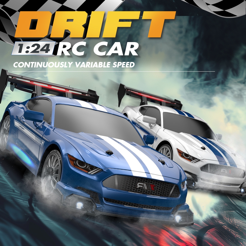 Mini GTR Mustang 4WD Remote Control Racing Car Can Multiple Players ...
