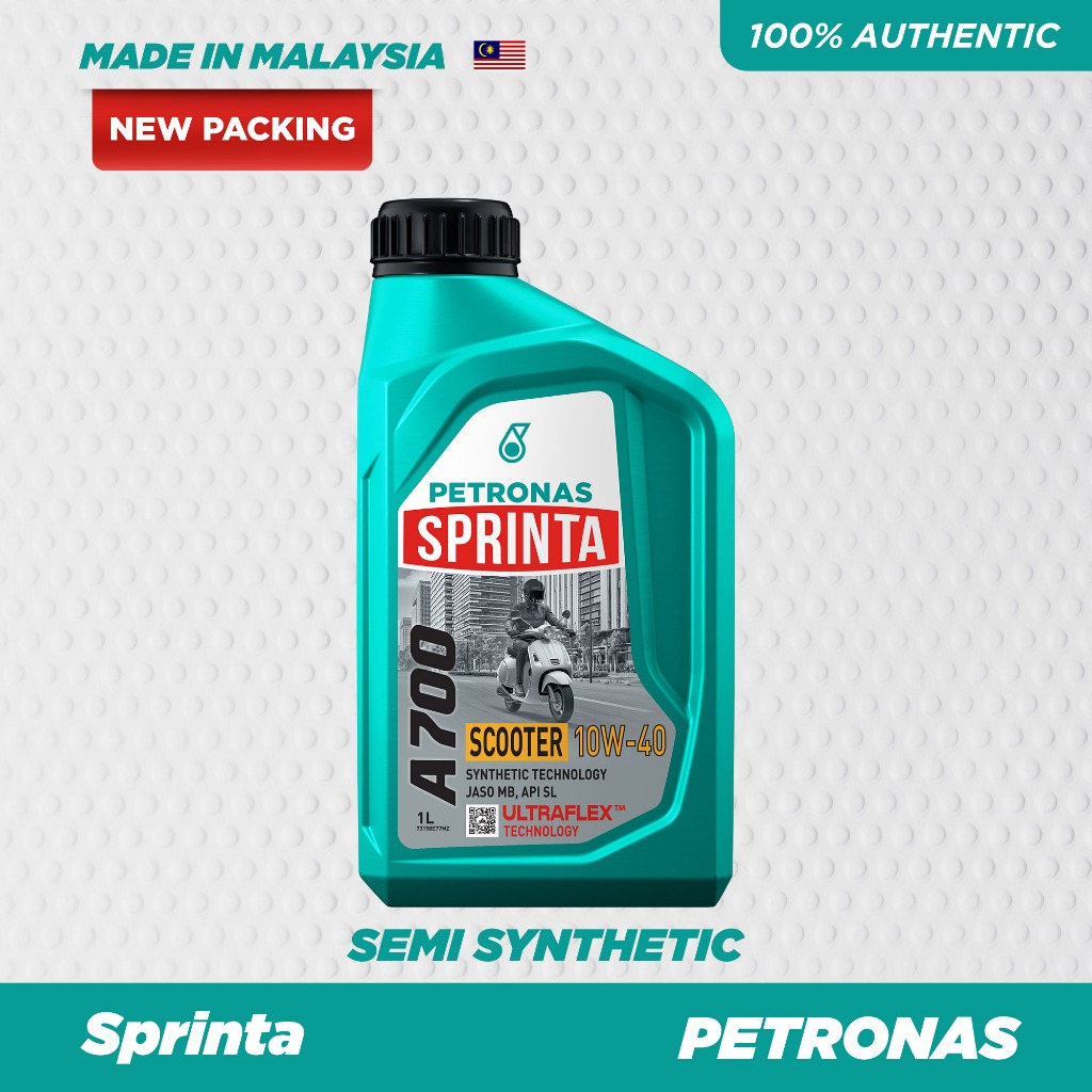 PETRONAS SPRINTA A700 SCOOTER 10W40 Semi Synthetic Engine Oil (1L ...