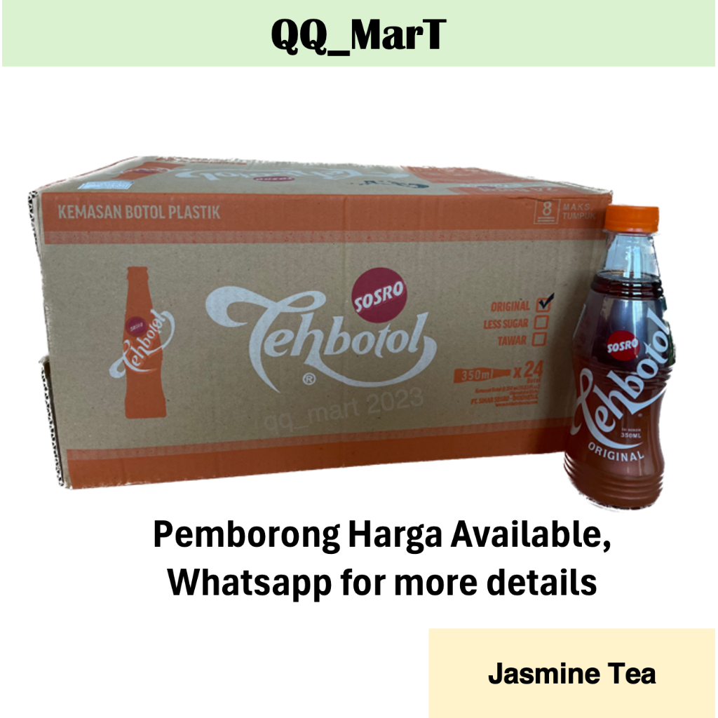 TEH BOTOL SOSRO 350ML x 24 BTL (CARTON) | Shopee Malaysia