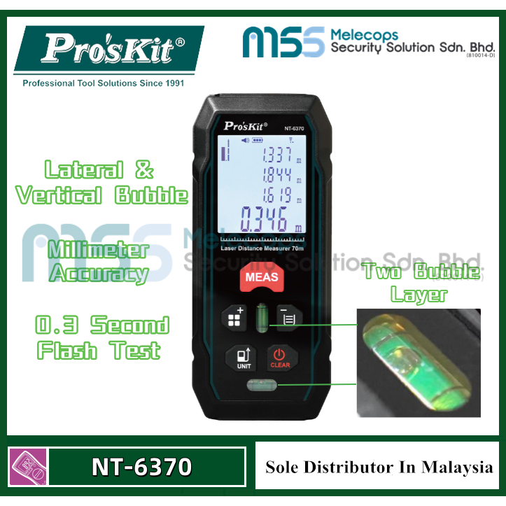 Pro'skit NT-6370 Laser Distance Measurer (70m) | Shopee Malaysia