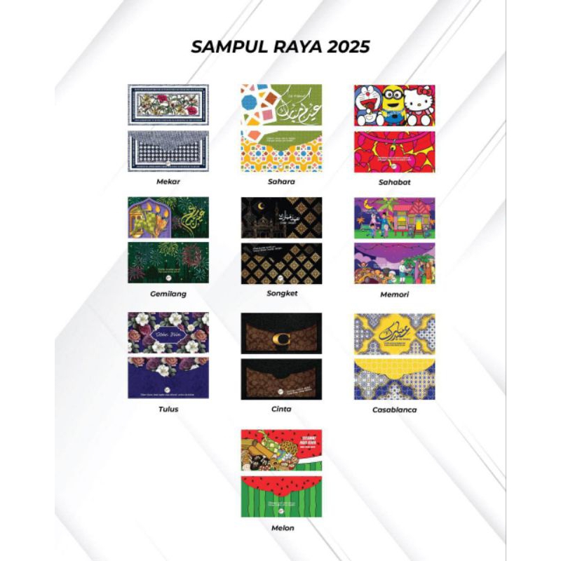SAMPUL RAYA ANGPAO ENVELOPE TRENDING VIRAL 2025 (HORIZONTAL / MELINTANG ...