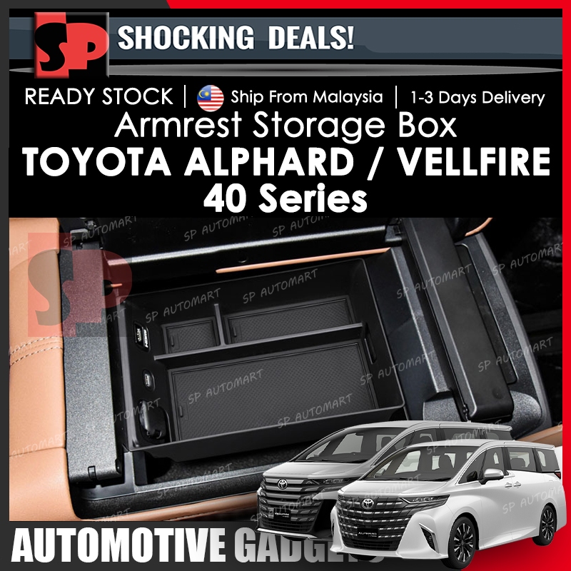 Toyota Alphard Vellfire 40 Series Armrest Storage Box | Shopee Malaysia