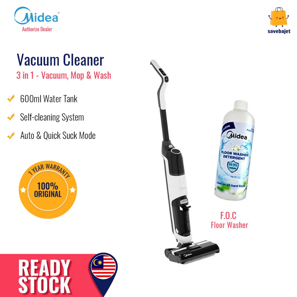 Midea Pembersih Lantai 3 In 1 Vacuum Wet & Dry Floor Cleanner Cordless ...
