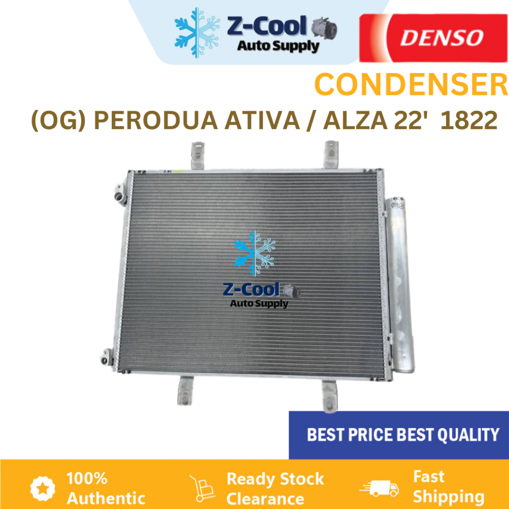 Condenser Aircond Kereta ORIGINAL NEW DENSO Perodua Alza W150 2022 Year ...