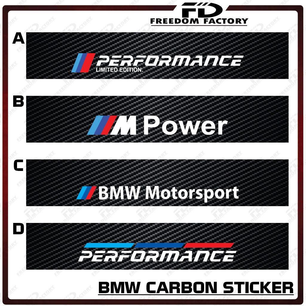 BMW M PERFORMANCE FRONT WINDSCREEN STICKER | Shopee Malaysia