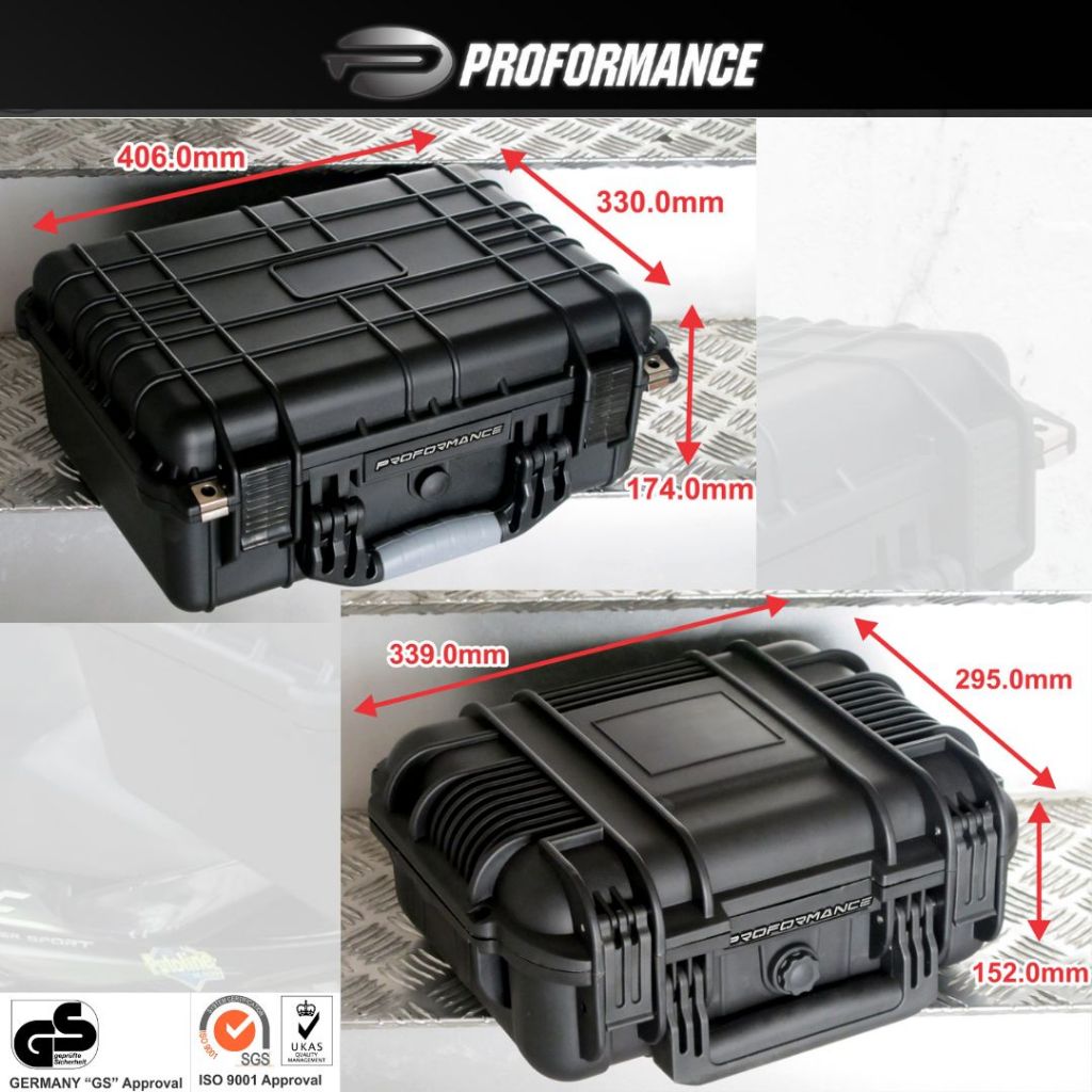 Proformance ABS Safety Protective Top Box Motorcycle Water Proof Small ...