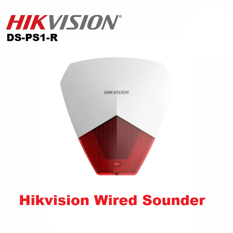 Hikvision DS-PS1-R Hikvision Wired Sounder - Hikvision Alarm Siren For ...