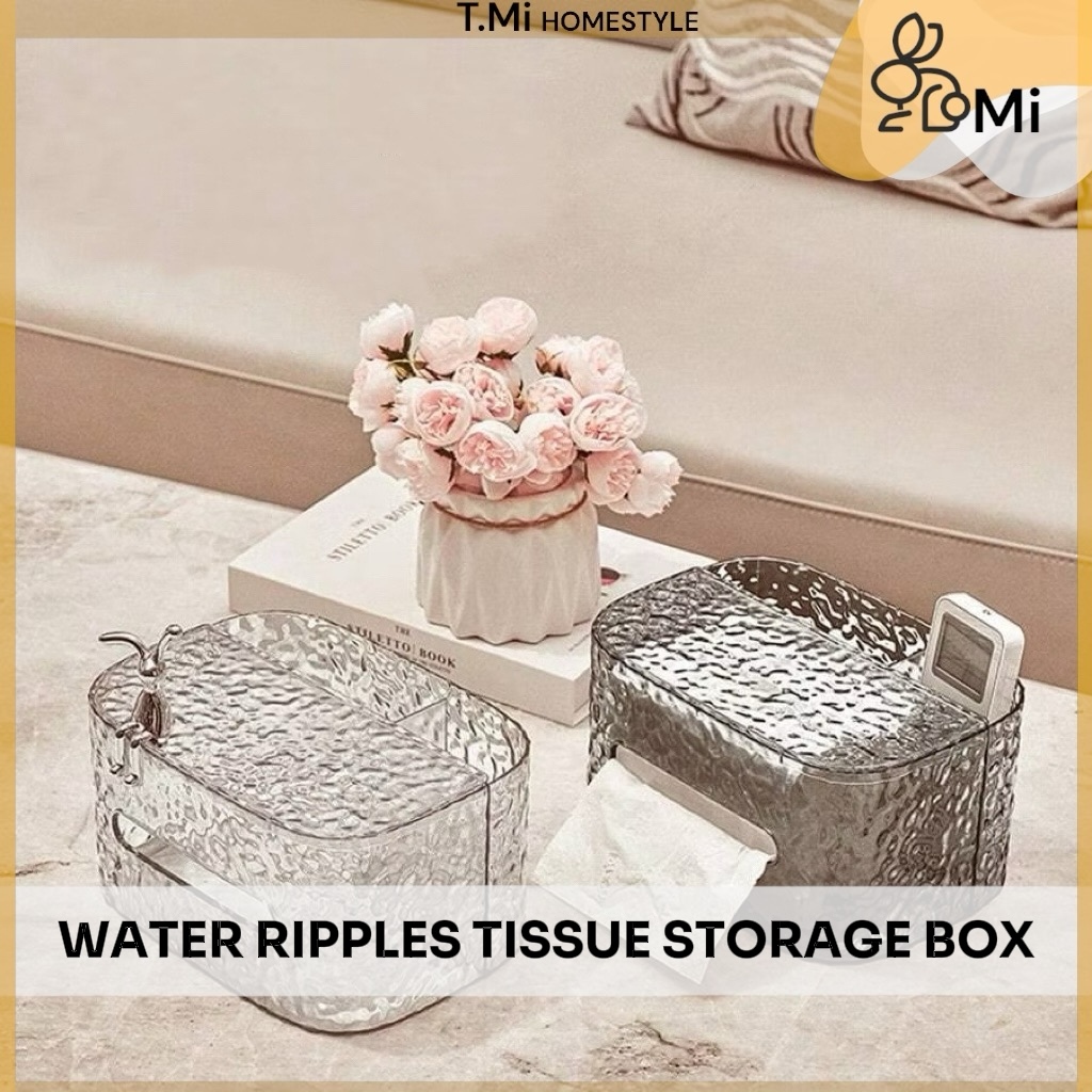 TMi Rack Water Ripples Tissue Storage Box Home Living Luxury Tissue Box ...