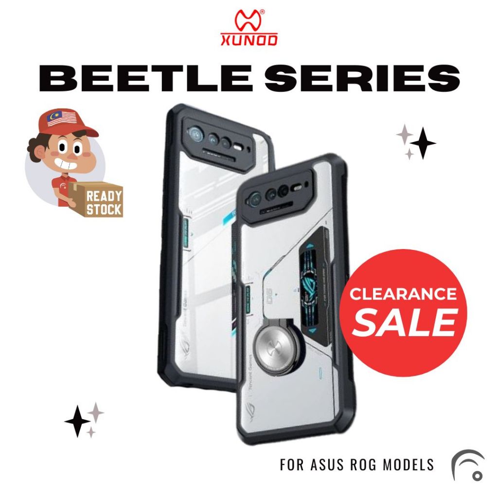 XUNDD BEETLE Phone Case for Asus ROG 6 Pro Ring TPU Shockproof Cover ...