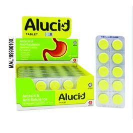 ALUCID TABLET ANTACID & ANTI-FLATULENCE (BOX) | Shopee Malaysia