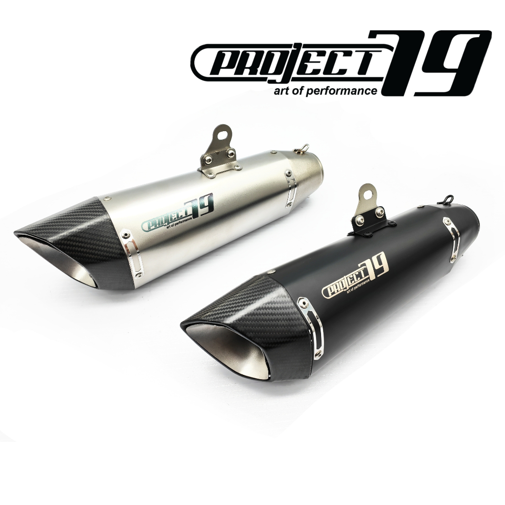 Muffler Universal Project79 51mm Tabung Ekzos Black Silver Yoshimura HF ...