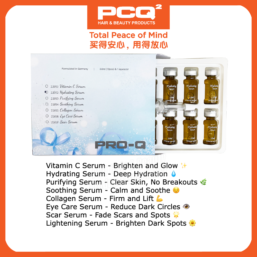 PRO-Q Face Serum 3.8ml x 10pcs & 1 squeezer | Shopee Malaysia