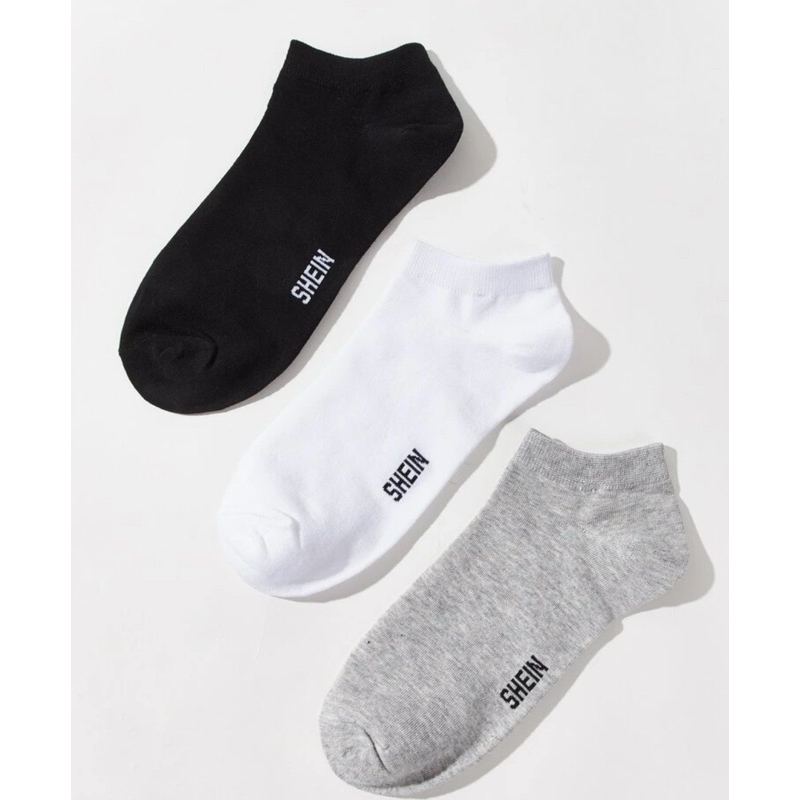 SHEIN 1pair Ankle Socks (Grey) | Shopee Malaysia