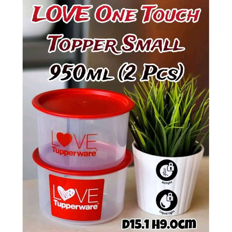 Love One touch set tupperware topper small(2pcs) | Shopee Malaysia