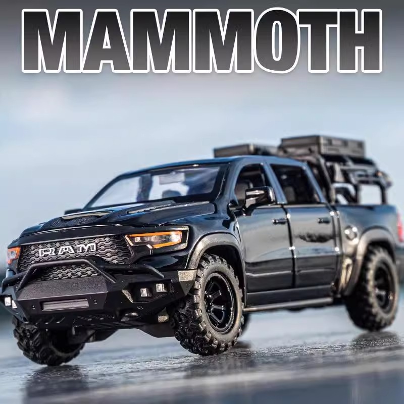 1:32 Dodge Mammoth 1000 TRX Alloy Pickup Car Model Diecast Metal Off ...