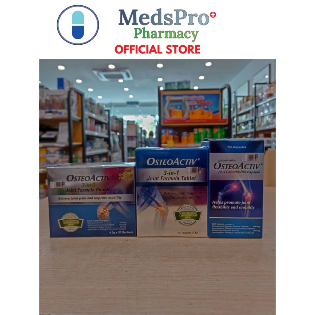 OSTEOACTIV GLUCOSAMINE CAPSULE/TABLETS/SACHETS | Shopee Malaysia