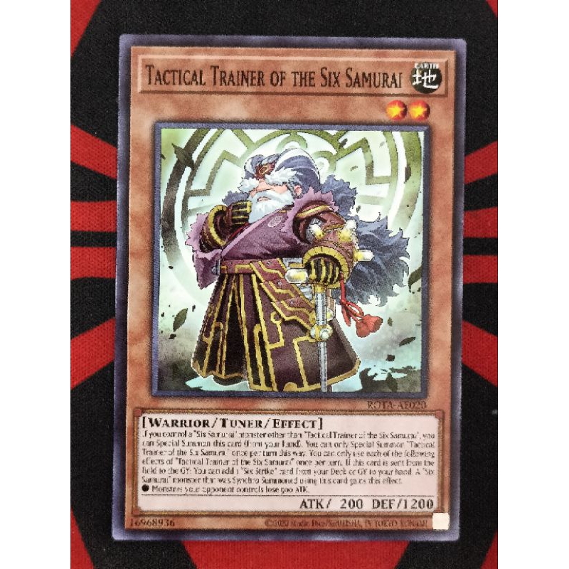 YUGIOH KONAMI ROTA-AE020 Tactical Trainer of the Six Samurai (Common ...