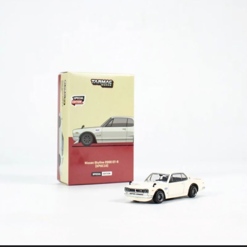 Tarmac Works 1:64 GLOBAL64 Nissan Skyline 2000 GT-R (KPGC10) Ivory White – Japan Special Edition ...