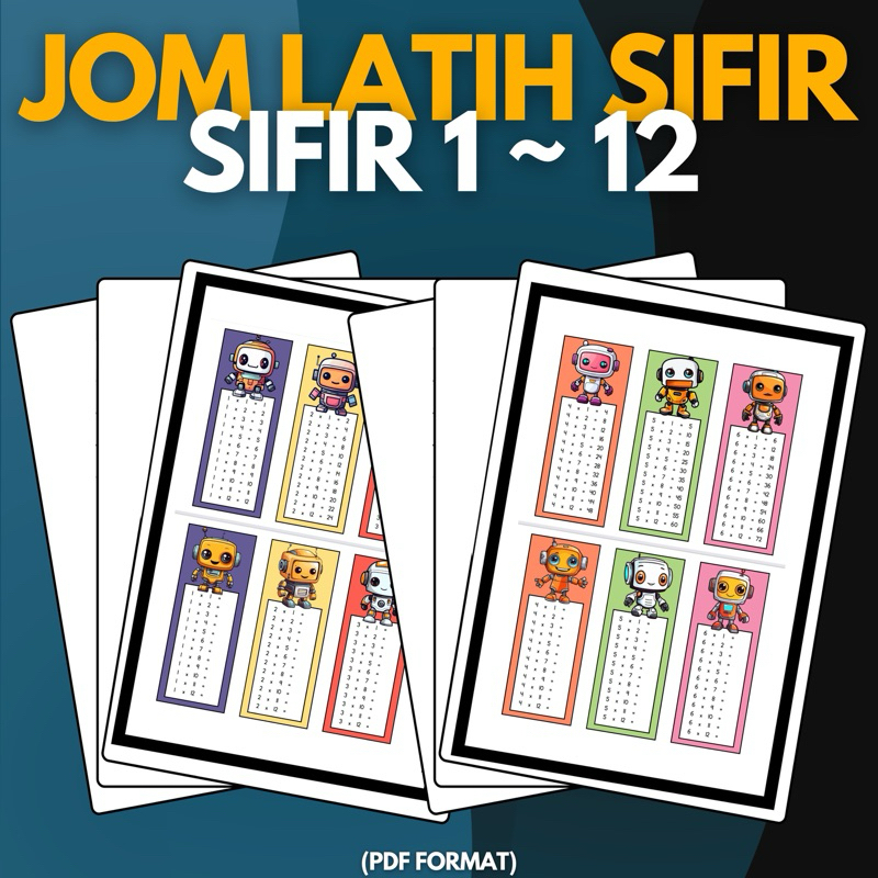 [SOFT COPY] WORKSHEET LATIH SIFIR 1 HINGGA 12 | PRINTABLE PDF | Shopee ...