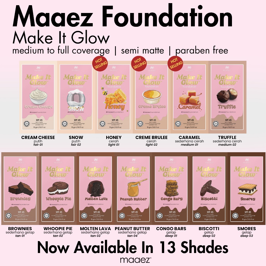 Maaez - Bedak Asas Krim (Make It Glow) | Maaez Foundation (Make It Glow ...