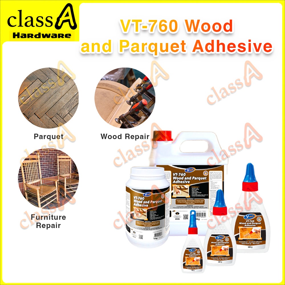ClassAHW Wood and Parquet Adhesive 500g Glue Parquet VT 760 Gam Putih ...