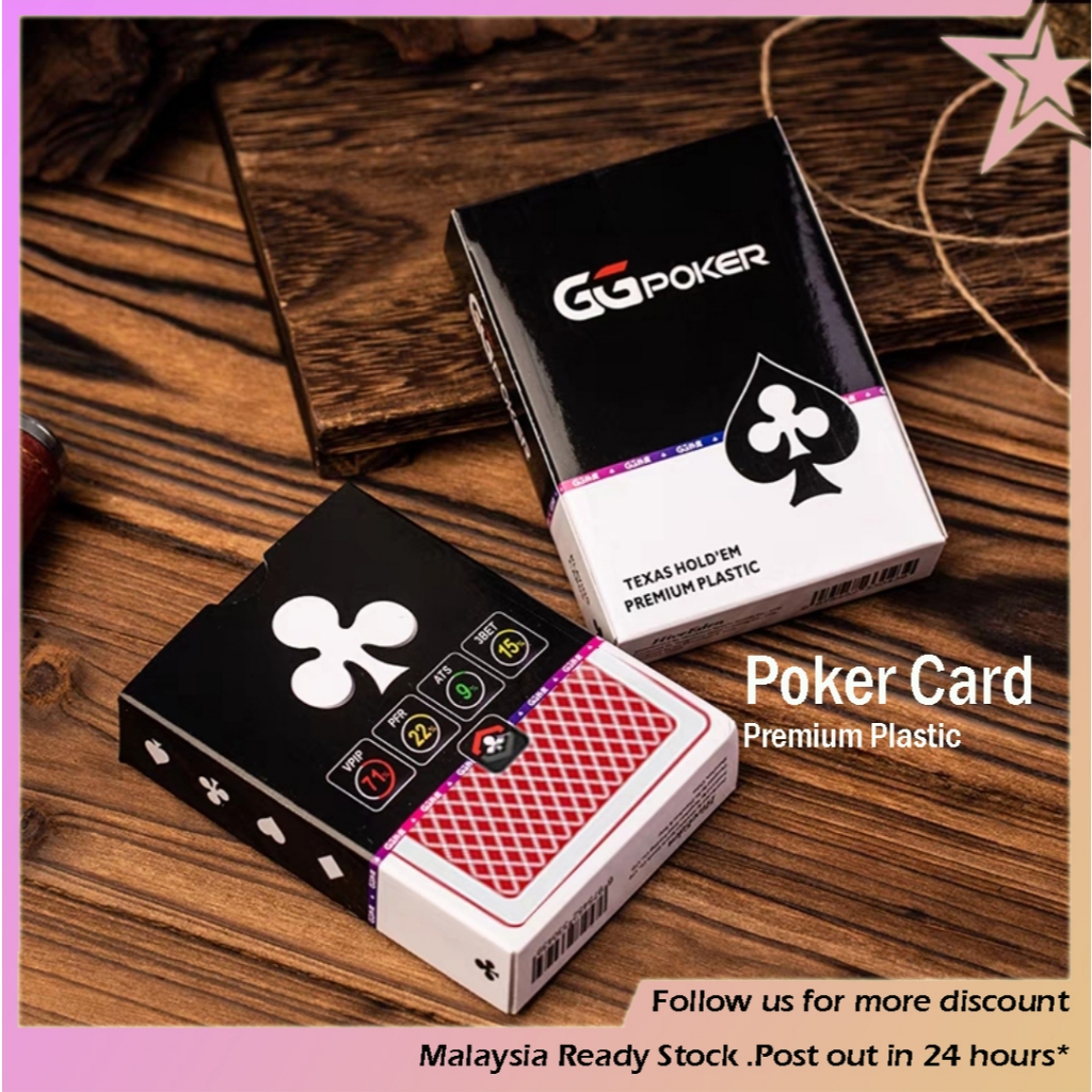 Ready Stock Poker Card Premium Plastic PVC Playing Games Water ...
