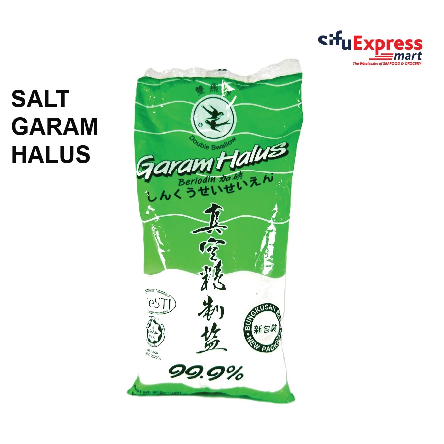 DOUBLE SWALLOW GARAM HALUS / SEA SALT / FINE SALT双燕牌盐 450GM | Shopee ...