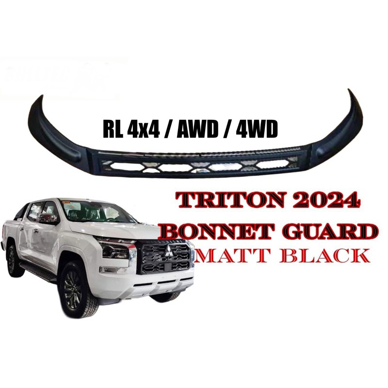 Mitsubishi triton 2019 2020 2021 2022 2023 2024 2025 front bonnet guard ...
