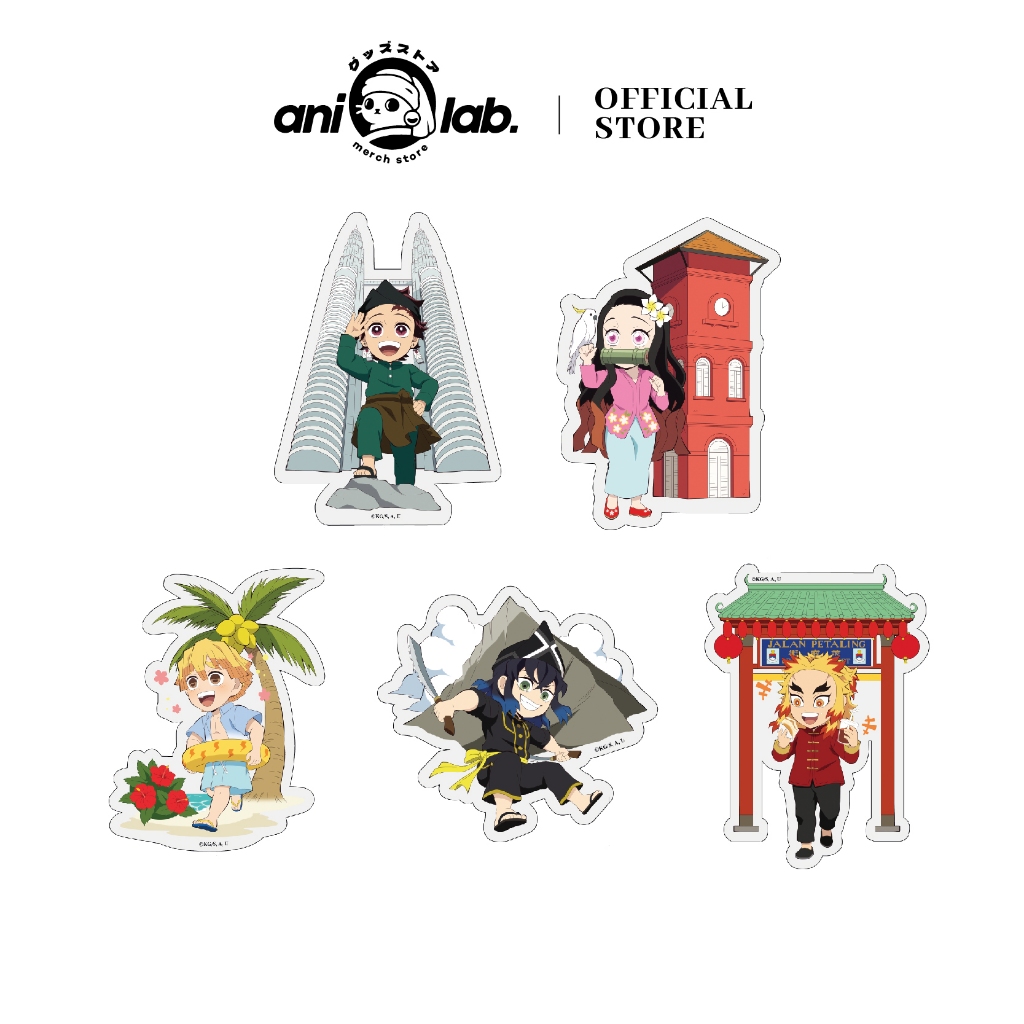 Anime Demon Slayer Sticker [Limited Edition] (Tanjiro Nezuko Zenitsu ...