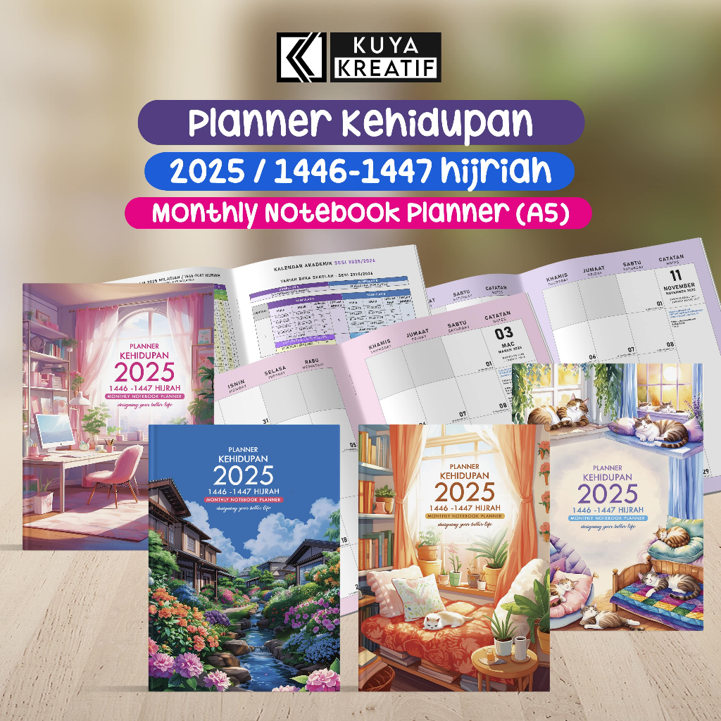 🔥PROMO BUY 1 FREE 1 - [2025] PLANNER KEHIDUPAN 2025 / 1446-1447 H : Life Planner (Monthly ...
