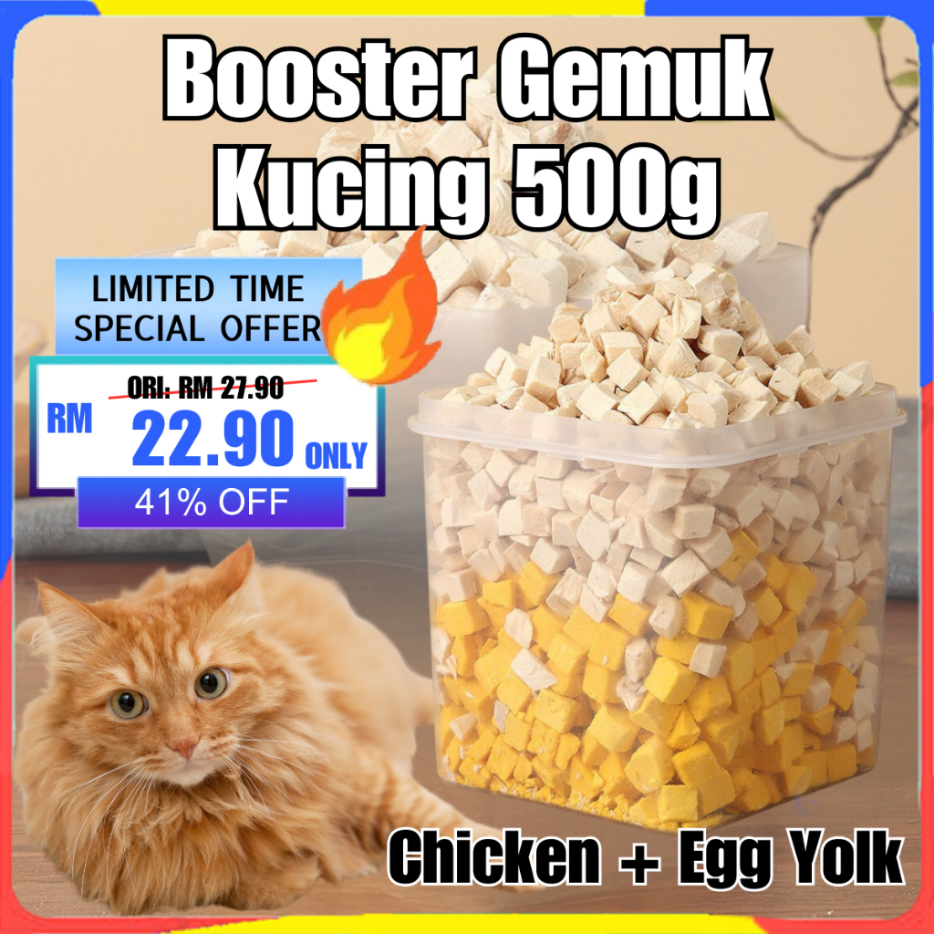 PETSEE Booster Gemuk Kucing 1kg Freeze Dried Cat Food Freeze Dried ...