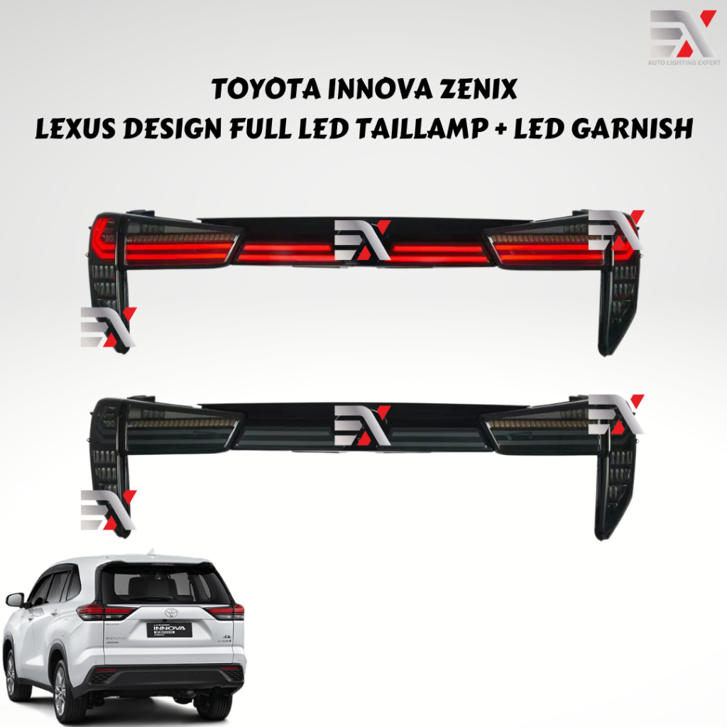 TOYOTA INNOVA 16-22 LED TAIL LAMP - LEXUS DESIGN WITH LED GARNISH ...