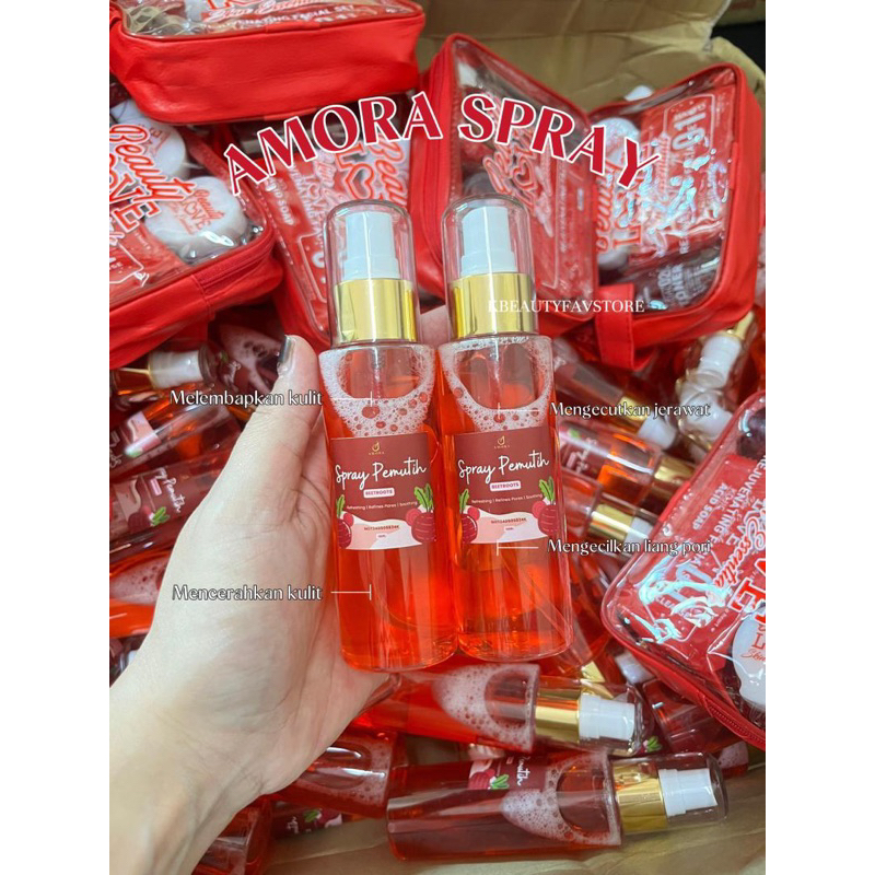 AMORA SPRAY PEMUTIH HOLOGRAM 100ml (FACE MIST) | Shopee Malaysia